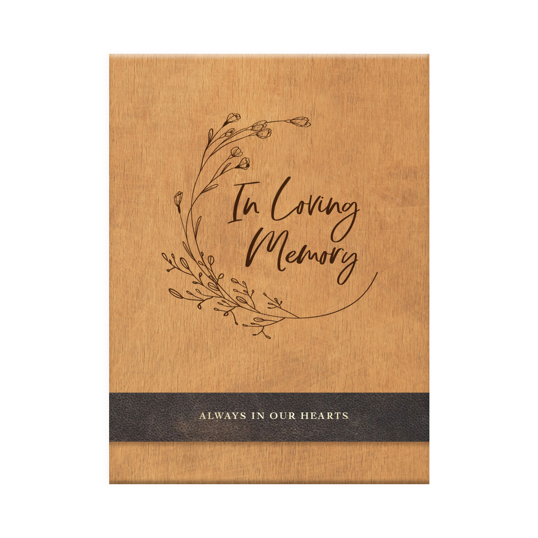 Rustic Wood Register Book